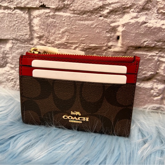 Coach | Bags | Coach Mini Skinny Id Case In Signature Canvas And 941 ...